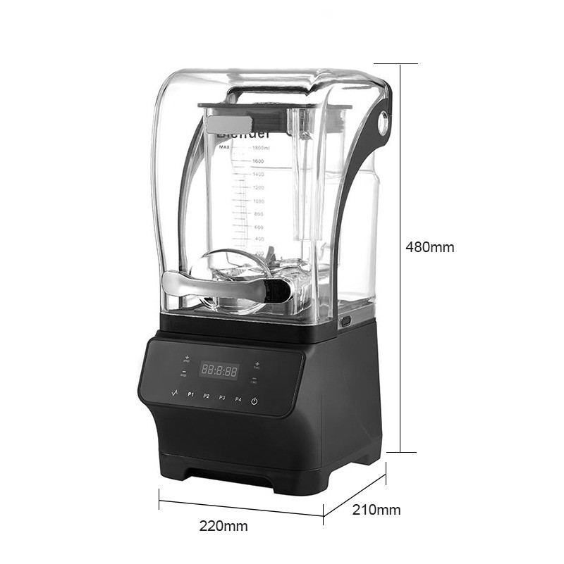 Soundproof Blender HS 8600, LCD Touchscreen, 2000W, 1.8 liters